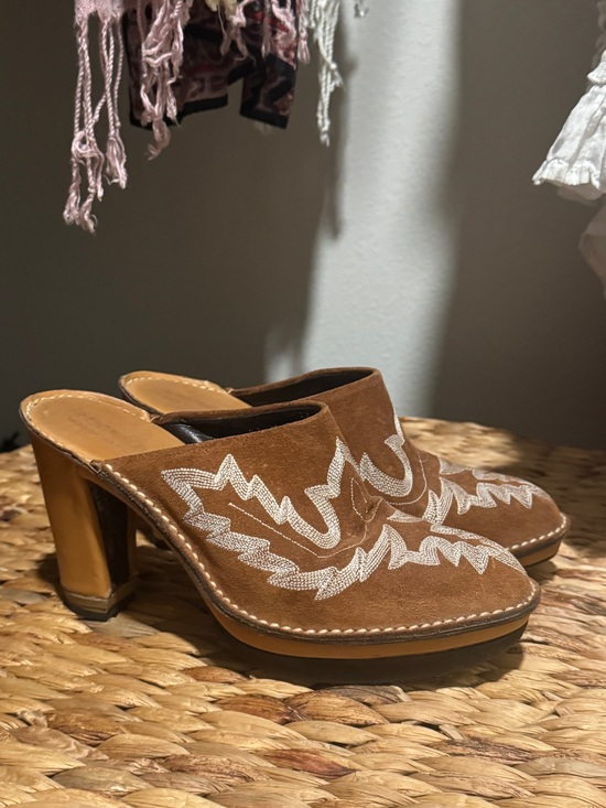 Donald J. Pliner | Shoes | Donald J Pliner Brown Suede Embroidered Mule ...